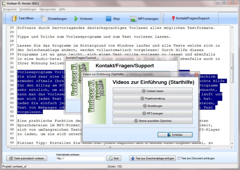 Text vorlesen lassen Windows 10